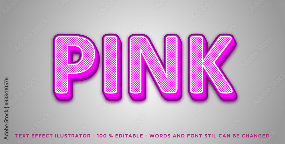 premium vector text effect powerfull color editable Stock Vector ...