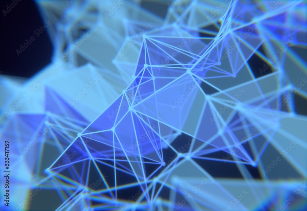 Plexus abstract blue background. Technology background, from series ...