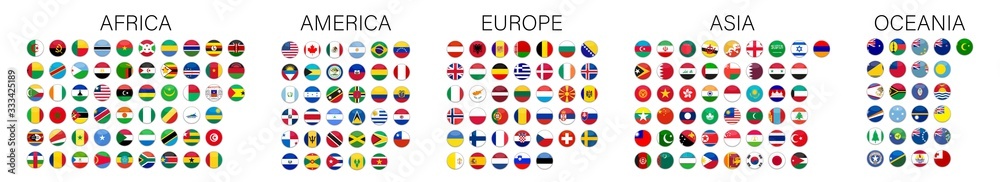 Flags of the world, great design for any purposes. Isolated vector sign ...