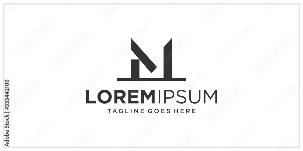 M monogram logo design inspiration Stock Vector | Adobe Stock