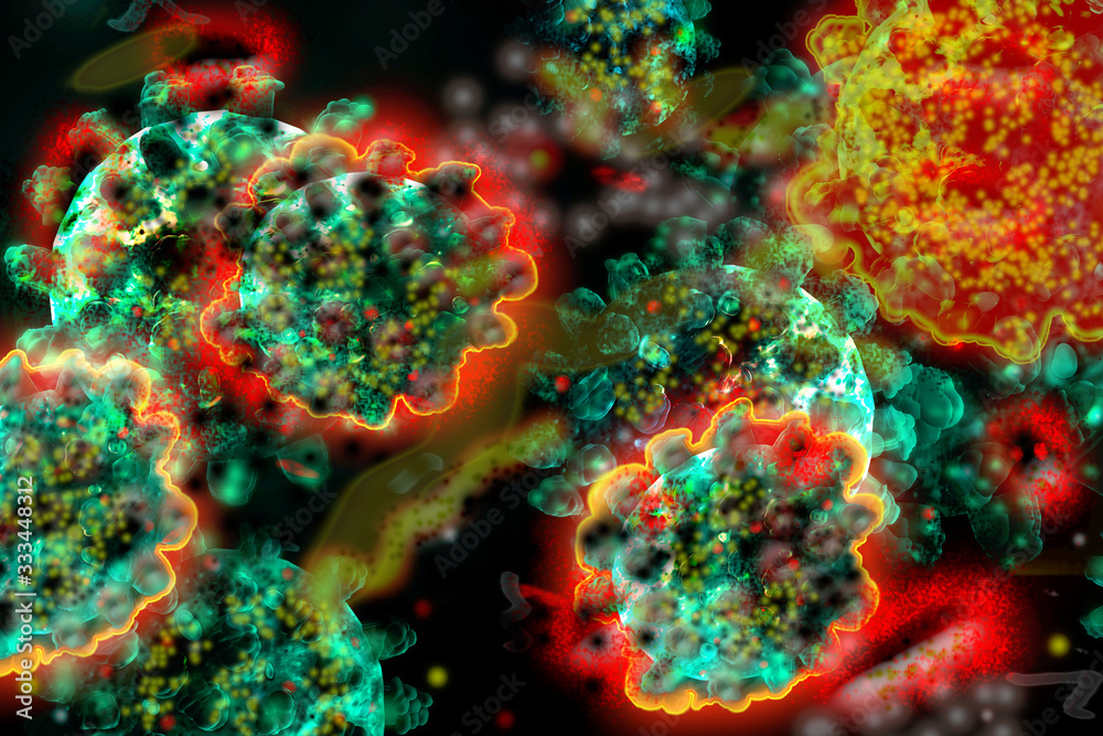 Coronavirus SARS CoV-2 (Covid-19) Stock Illustration | Adobe Stock