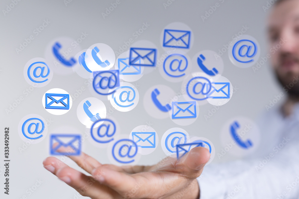 Online people network. Using internet for communication.. Stock Photo ...