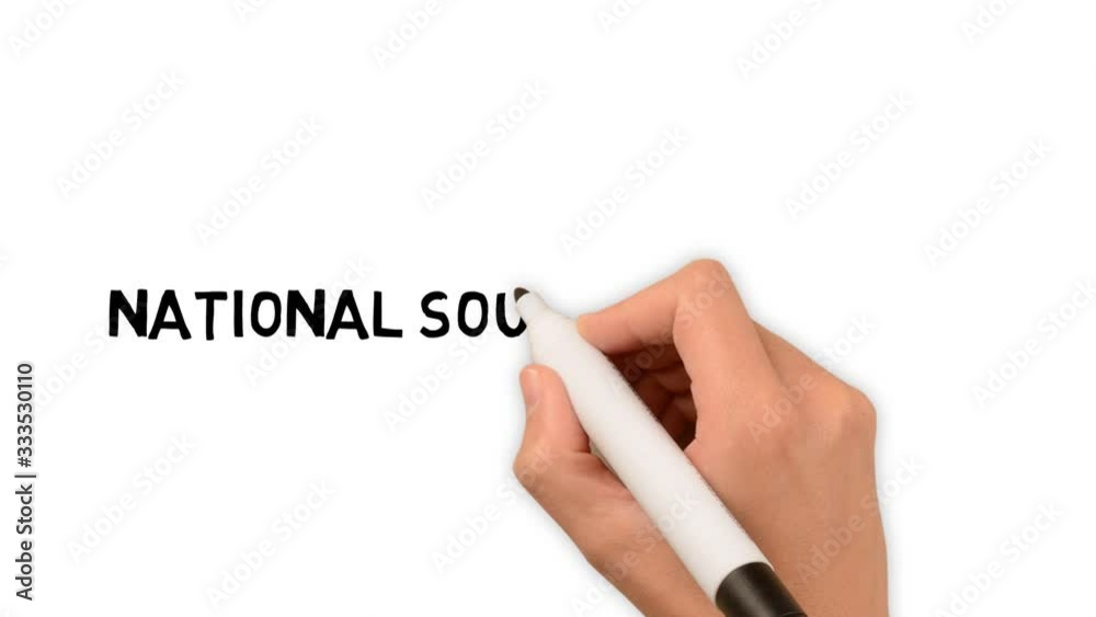 South Dakota Day. National on april event. 2D art motion display hand ...