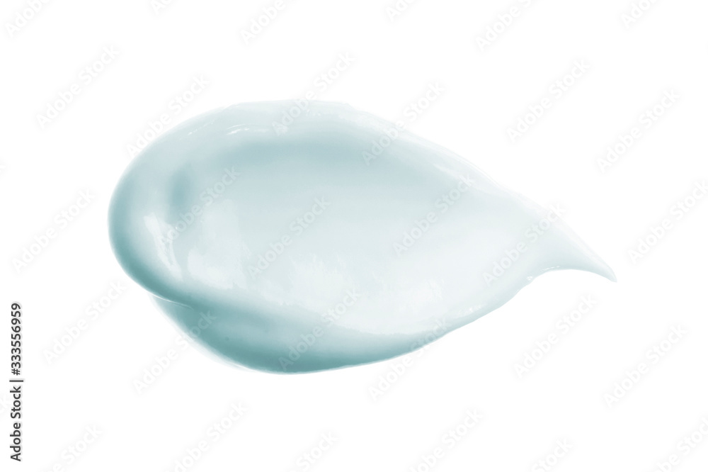 Facial hand cream smudge smear stroke isolated. Aa, Bb, cc liquid ...