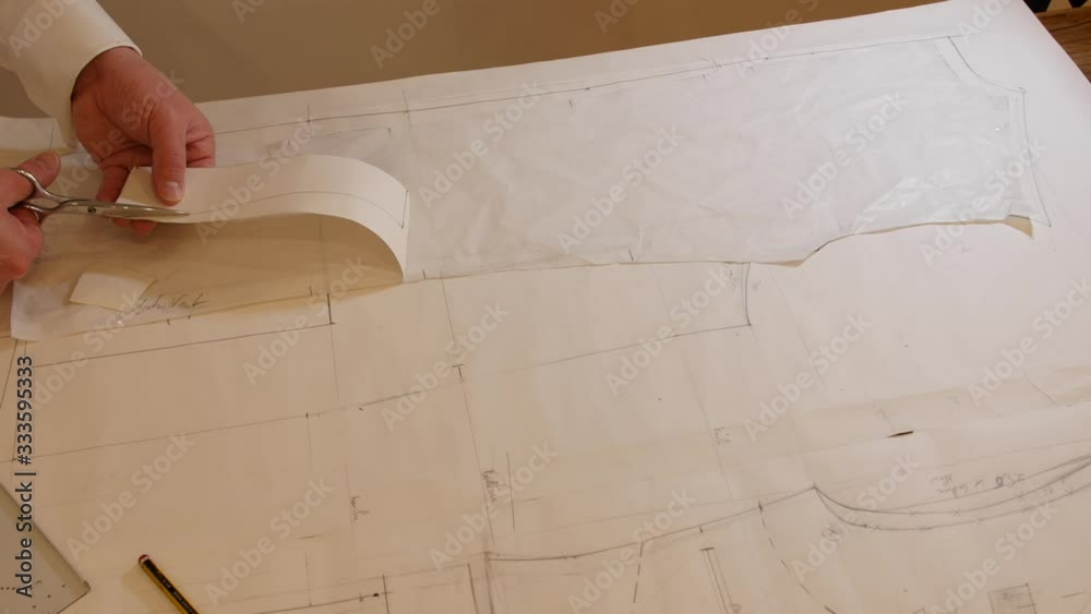 Designer drawing template for sewing new dress and suit according to ...