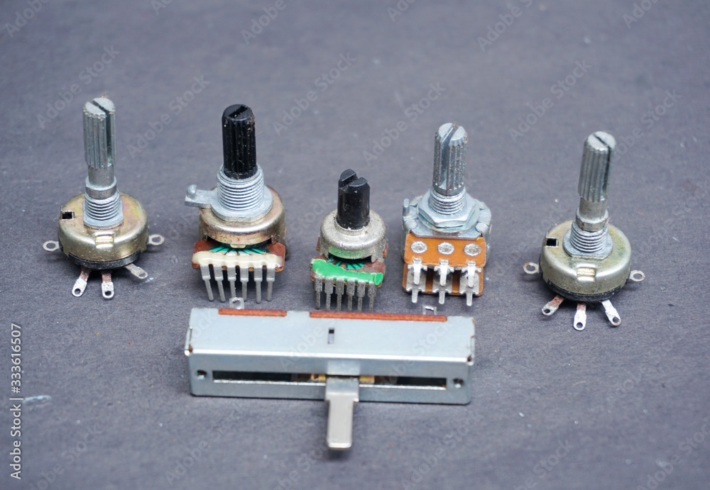 electronic component called a potentiometer. A potentiometer is a three ...