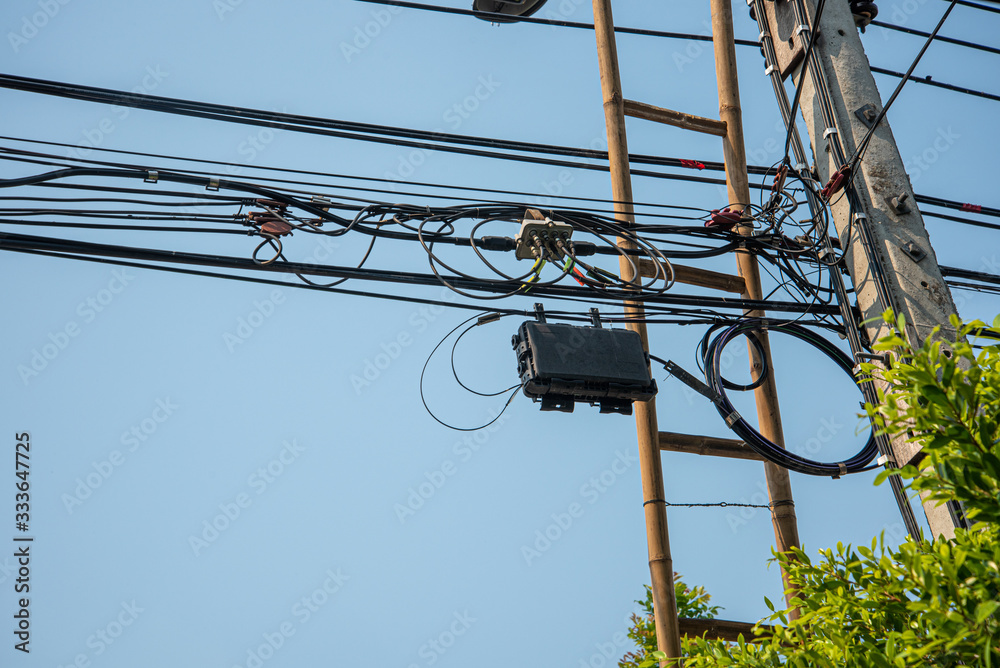 5g fiber optic system, signal box, light power technology of wifi ...