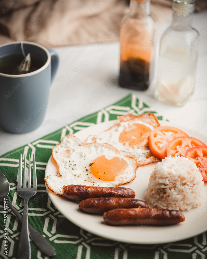 Longsilog is a famous Filipino breakfast that typically consists of a ...