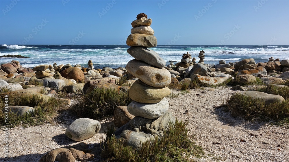 Stone pyramids for the fulfillment of desires on the Cape of Good Hope ...