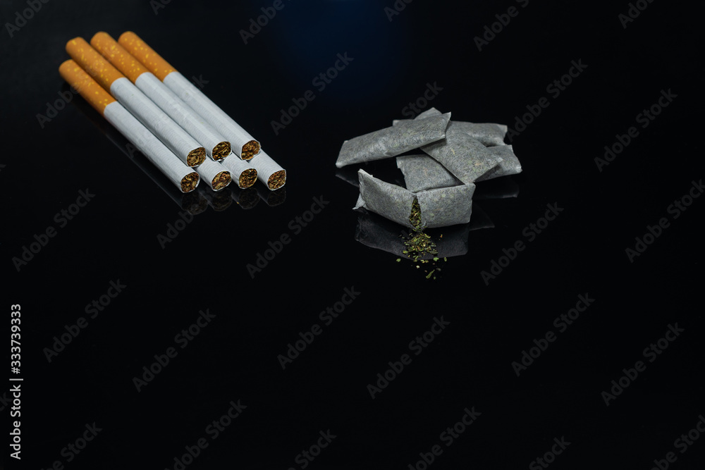 Nicotine products of various types. Cigarettes - smoking tobacco and ...