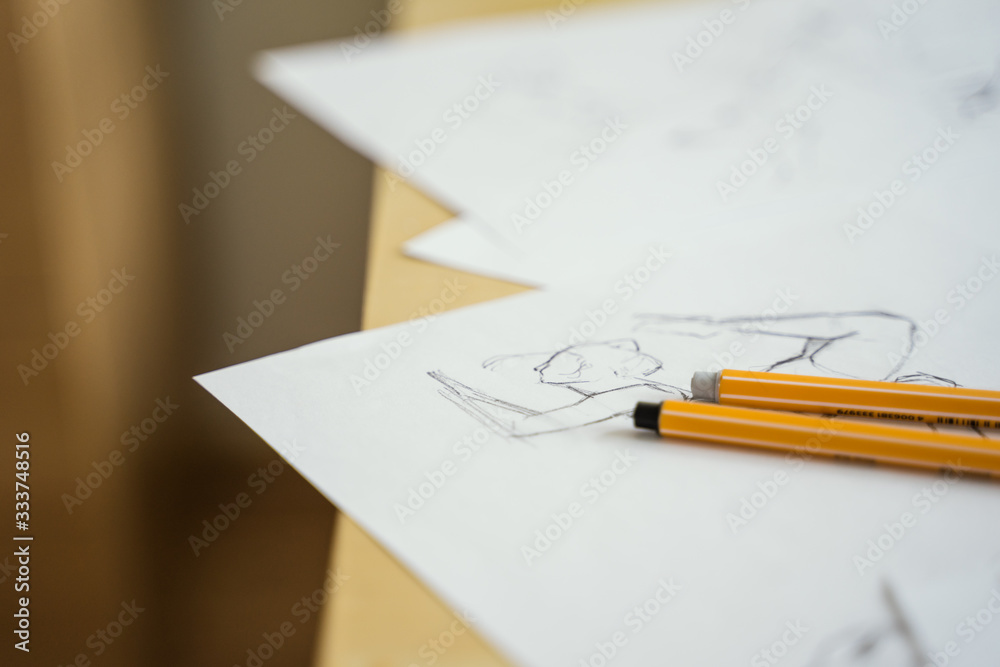 How to draw class of many figure drawing pencil and marker sketches ...