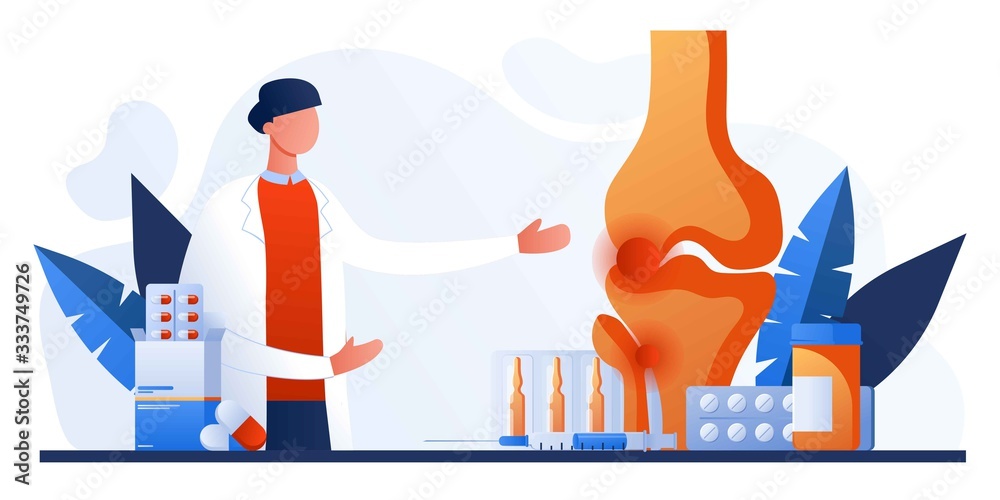 Medical blood test flat concept. Chemical laboratory analysis, medical ...