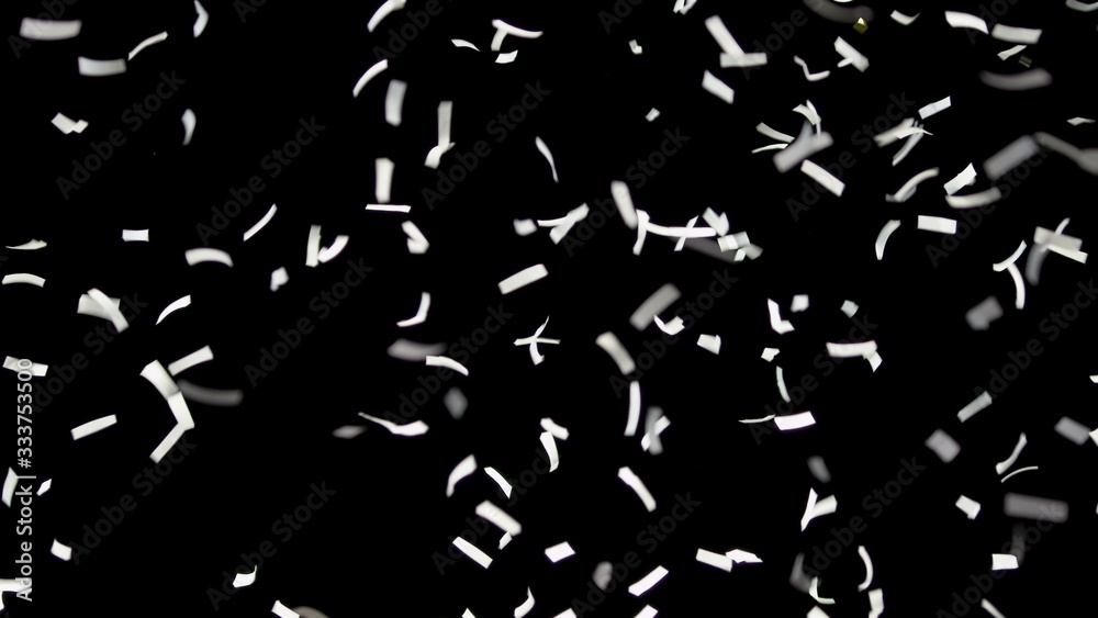 Realistic White Confetti overlay for your projects! Stock Illustration ...