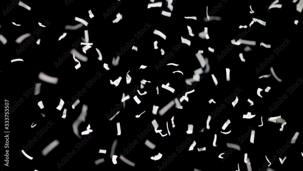 Realistic White Confetti overlay for your projects! Stock Illustration ...