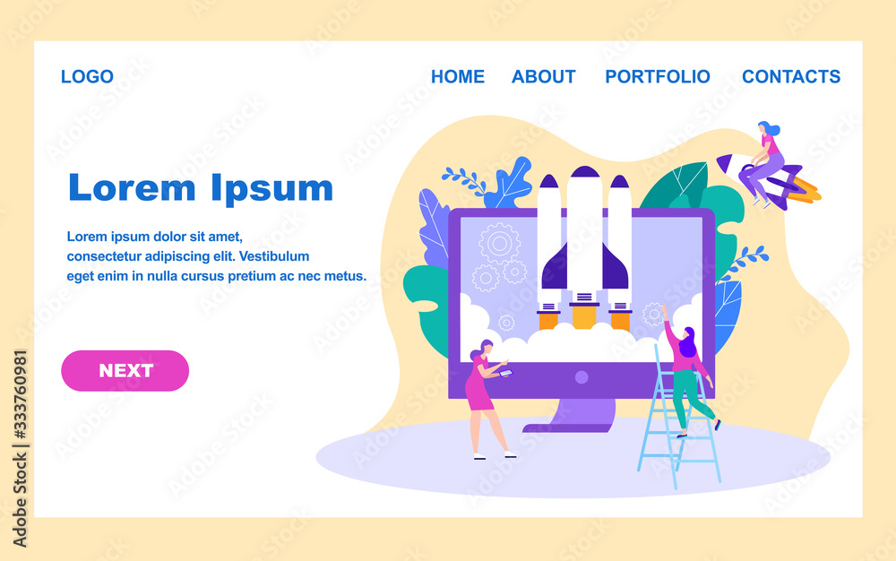 Bright Banner, Launch and Completion Project. People Apply Knowledge ...