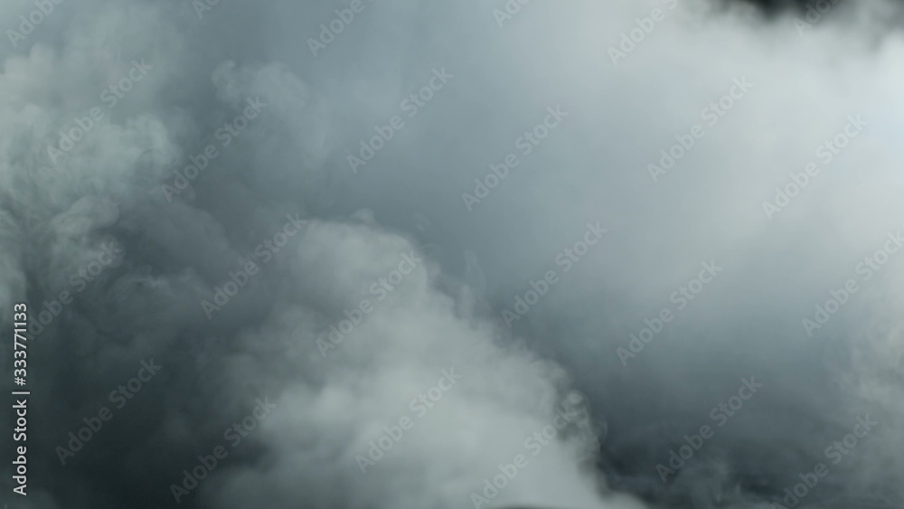 Thunder storm lightning Smoke on black background realistic photo for ...