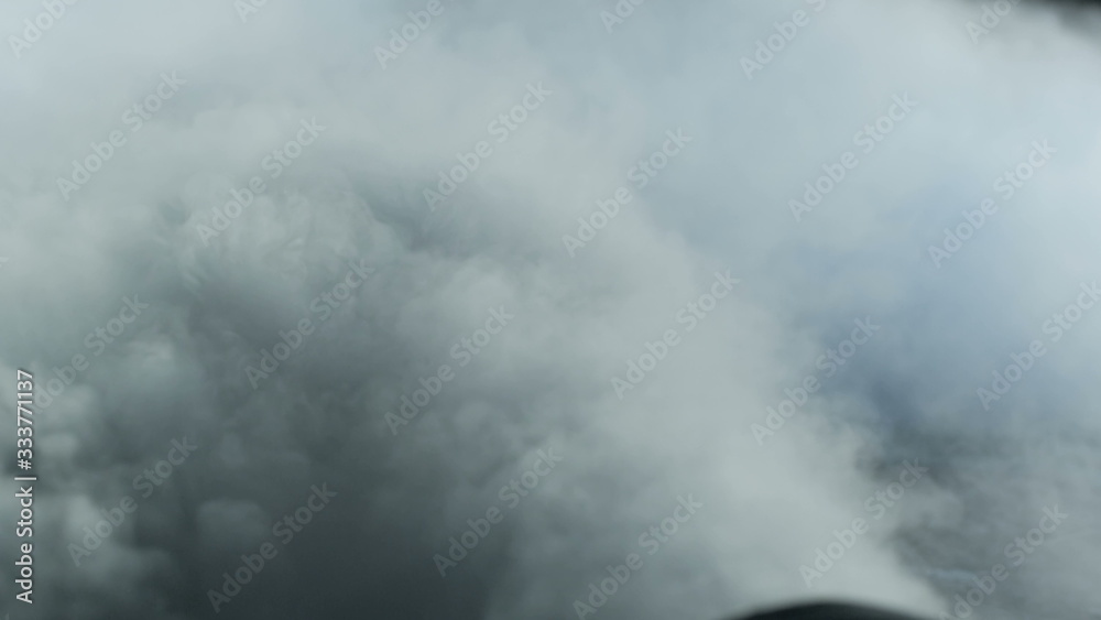 Thunder storm lightning Smoke on black background realistic photo for ...