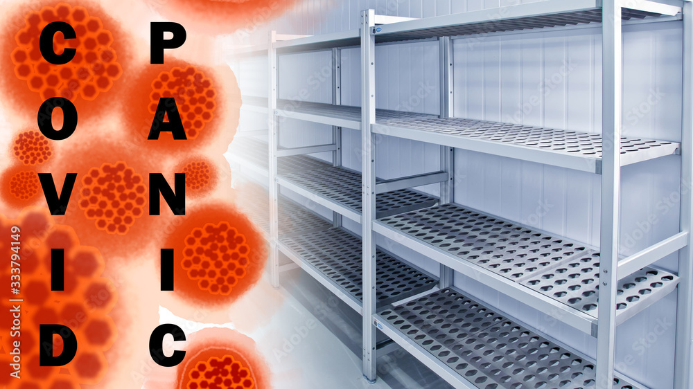 Covid panic. The panic is caused by a coronavirus. Fighting the ...