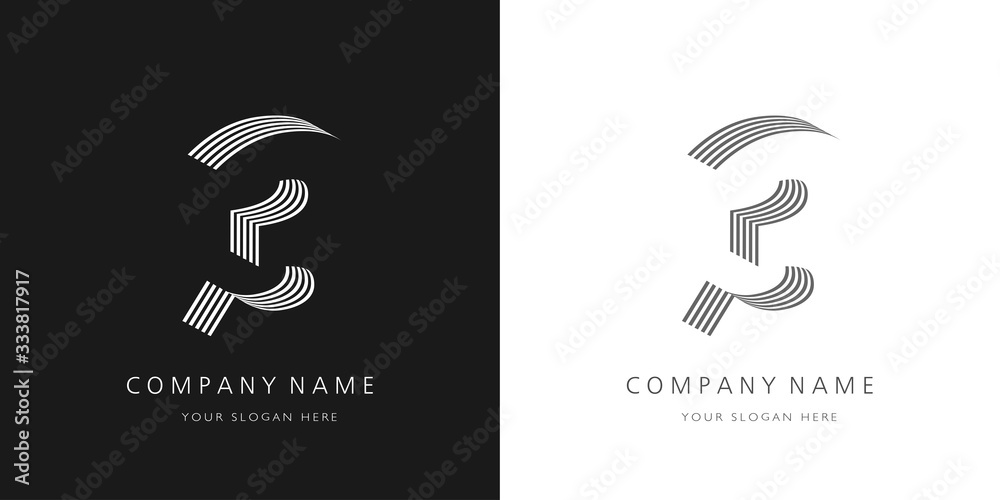 3 logo number modern design Stock Vector | Adobe Stock