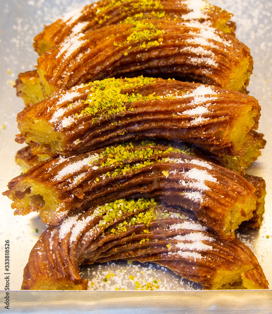 Turkish traditional Street Dessert Halka Tatlisi Halka Tatli. Turkish ...