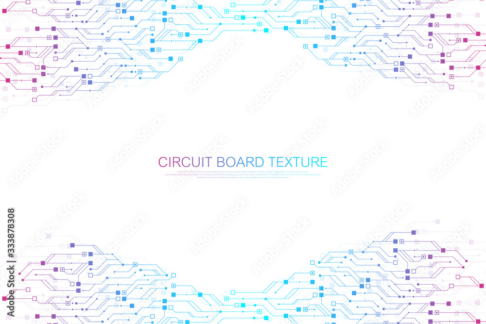 Technology abstract circuit board texture background. High-tech ...
