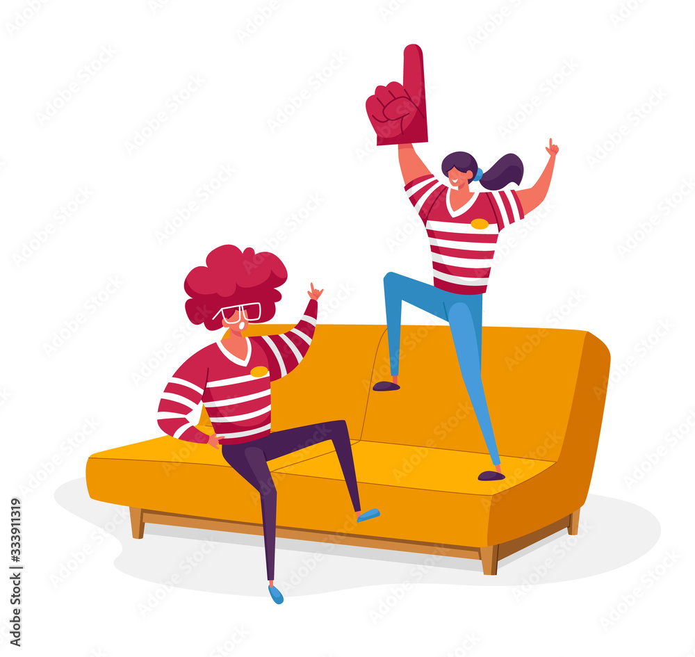 Home Fun Party Friends Characters Company Spending Time Together ...