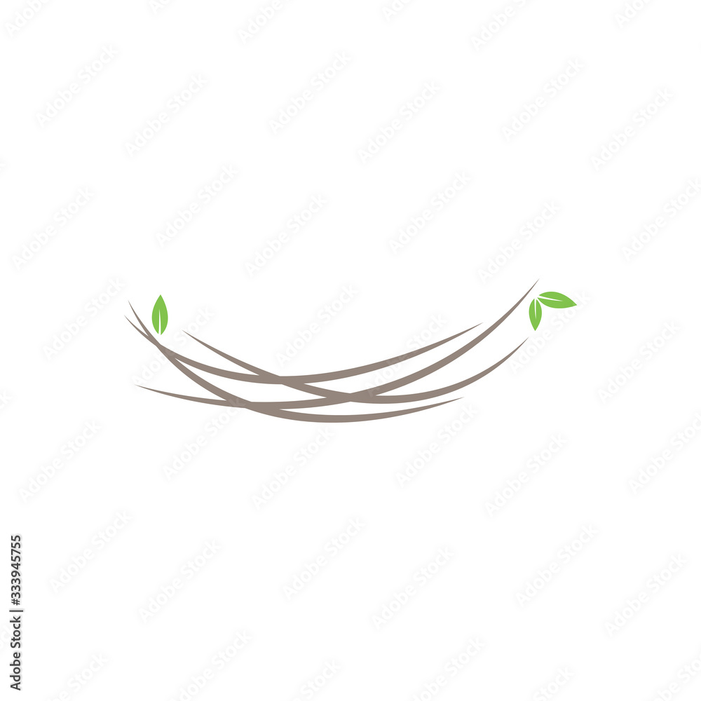 nest illustration logo design symbol vector template Stock Vector ...