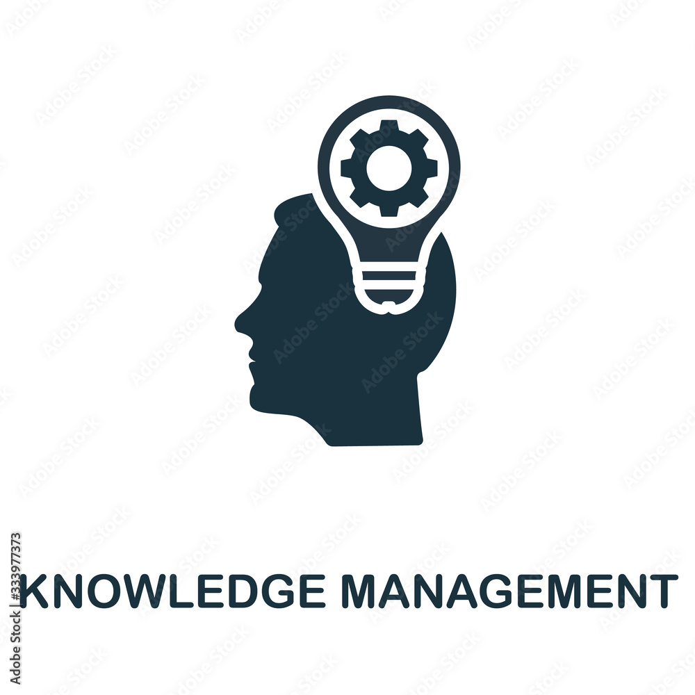 Knowledge Management icon. Simple element from business intelligence ...