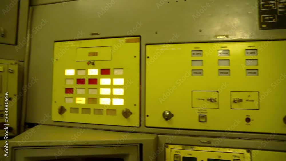 soviet control panel for launching intercontinental ballistic missiles ...