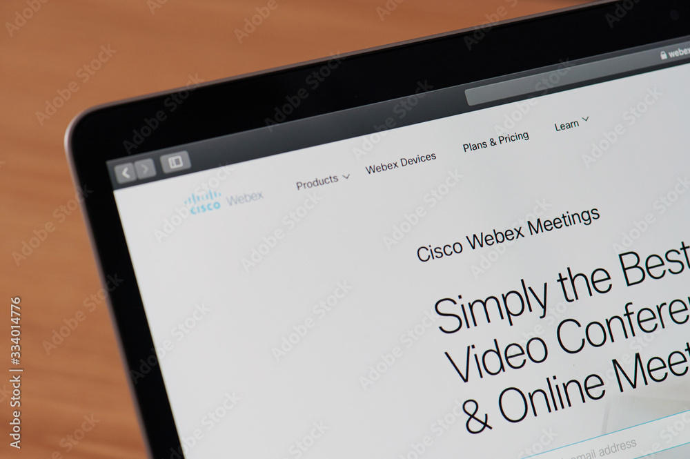 Cisco webex meeting products Stock Photo | Adobe Stock