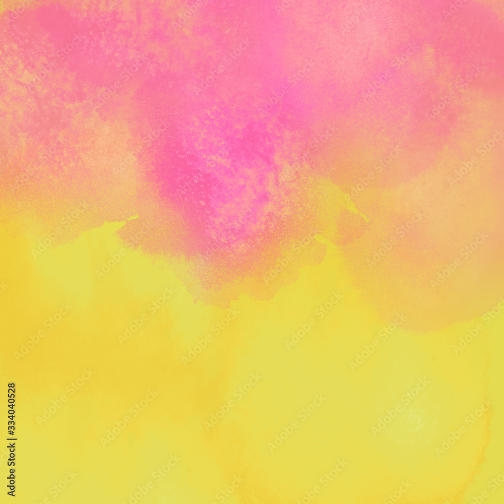 Pink and Yellow Watercolor gradient with texture Stock Illustration ...