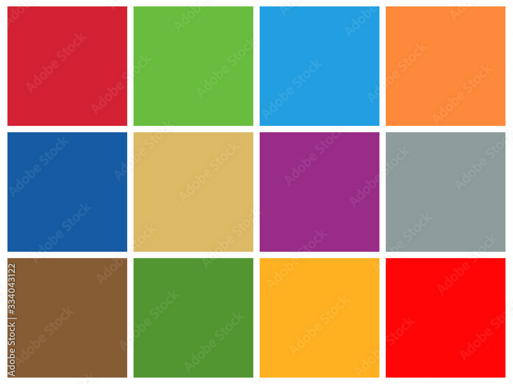 Vetor de Color palettes for logo design, simple logo color schemes do ...