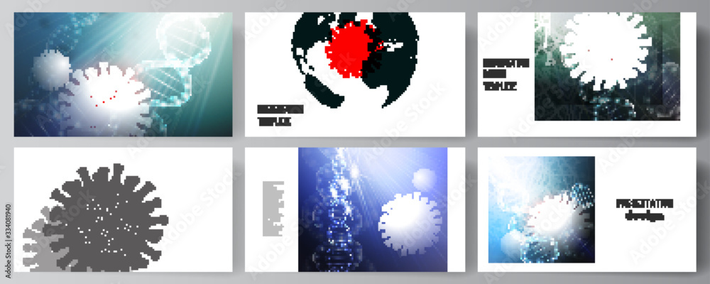 Vector layout of the presentation slides design business templates ...