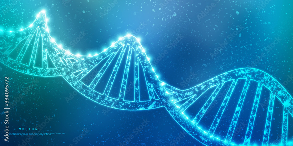 2d render of dna structure, abstract background Stock Illustration ...