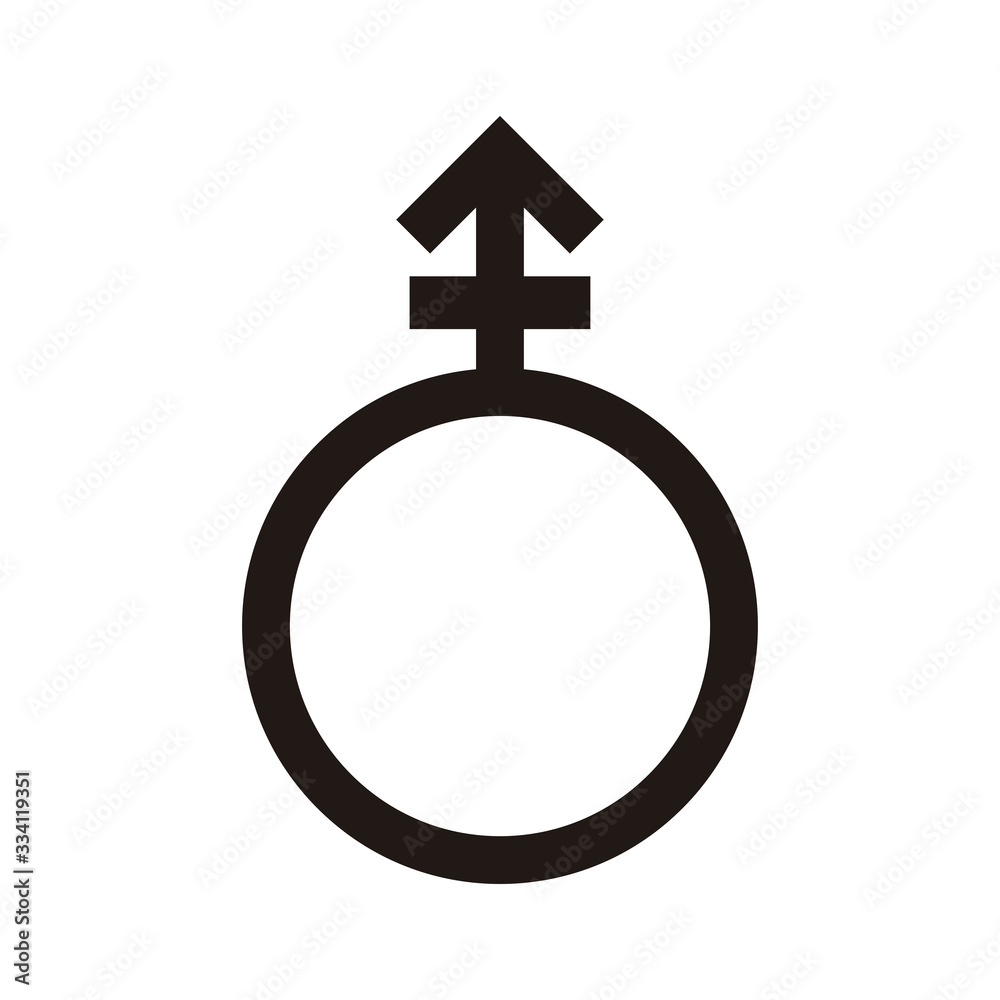 Androgyne flat icons. Pictogram vector illustration. Stock Vector | Adobe Stock