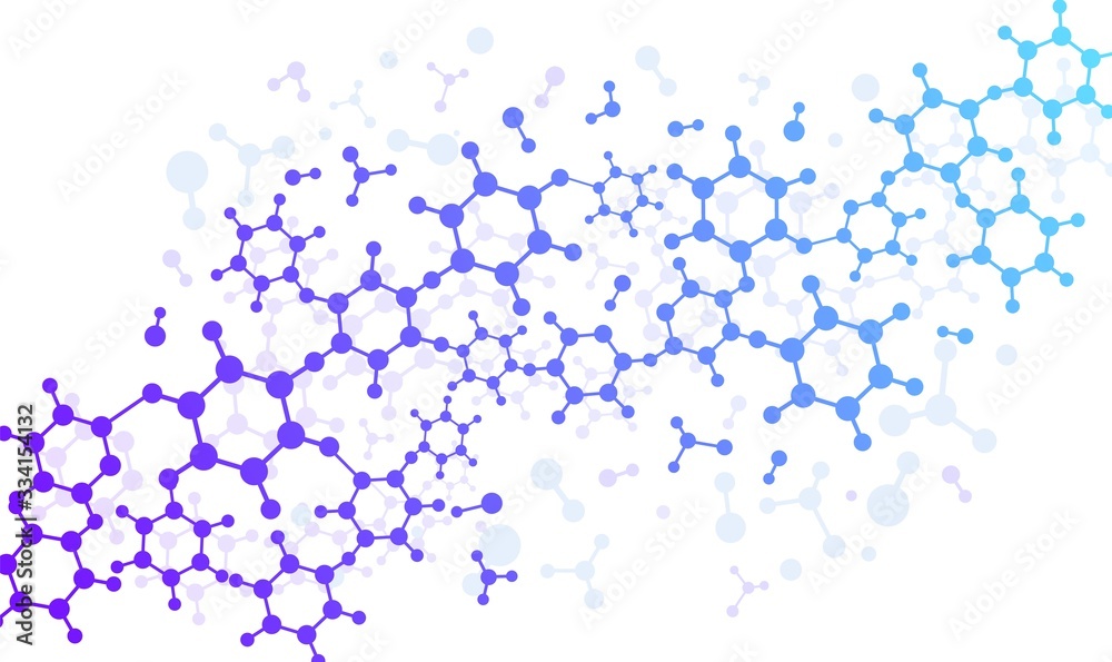Molecular background. Hexagon chemical structures, medical design. Web ...