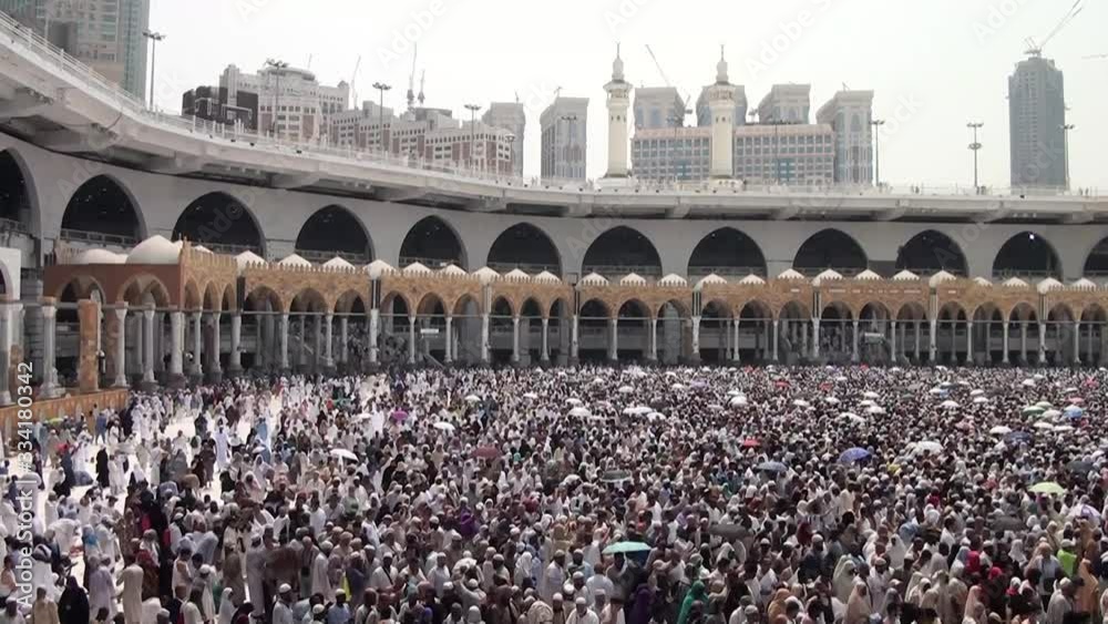 MECCA, SAUDI ARABIA, August 2019 - Muslim pilgrims from all over the ...