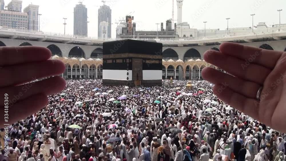 MECCA, SAUDI ARABIA, August 2019 - Muslim pilgrims from all over the ...