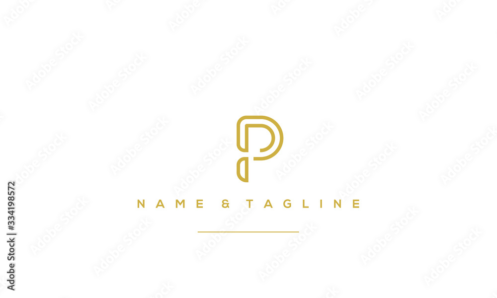 Alphabet letter icon symbol P Stock Vector | Adobe Stock