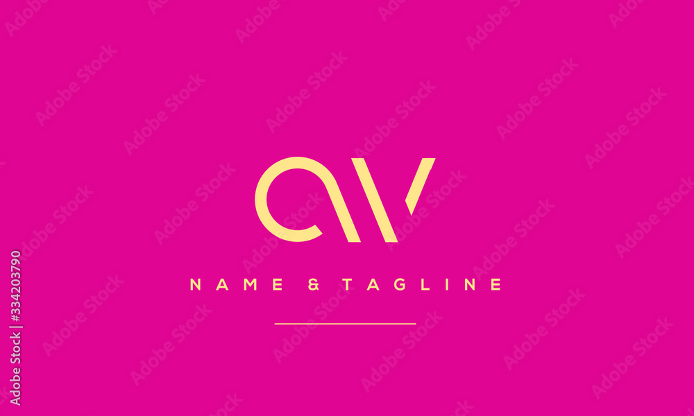 Alphabet letter icon symbol OW Stock Vector | Adobe Stock