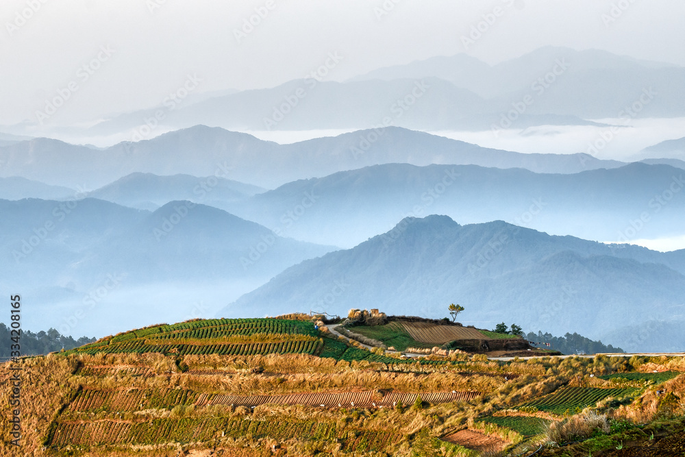 Mountain landscape, Benguet, Cordillera, Luzon, Philippines Stock Photo ...