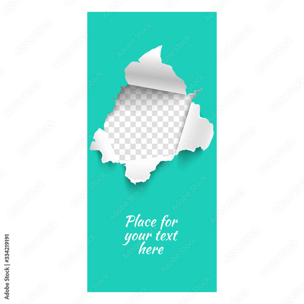 Social stories template. Editable torn paper design. Lifestyle concept ...