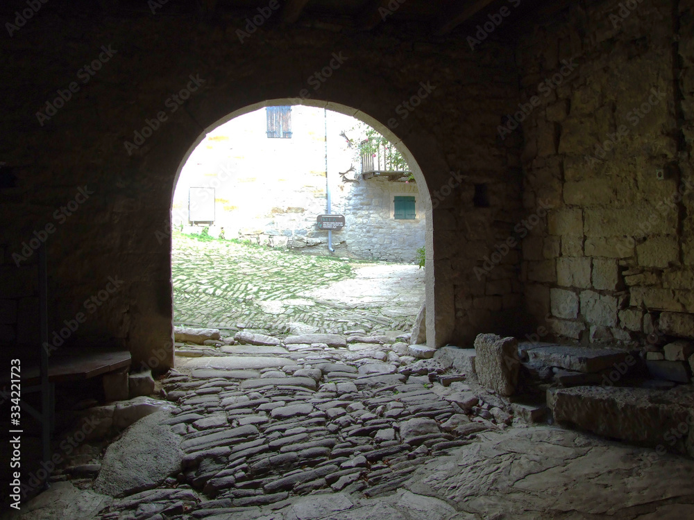 Historical and ethnological motifs from Hum - the smallest city in the ...