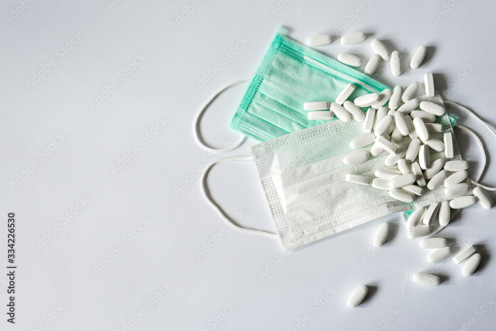 Covid-19 medical disposable face mask The new coronavirus pneumonia ...