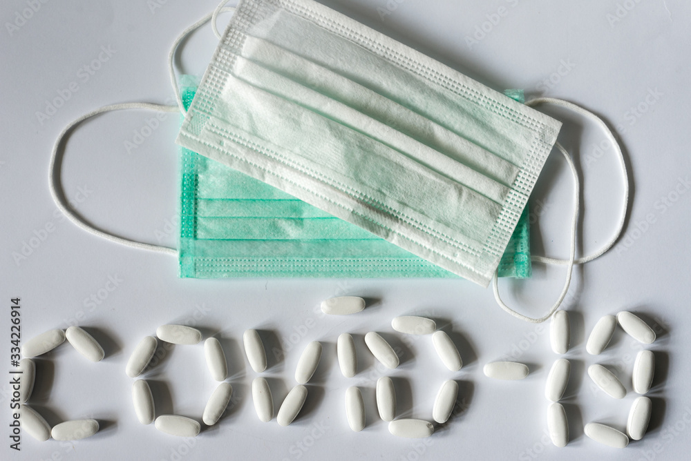 Covid-19 medical disposable face mask The new coronavirus pneumonia ...