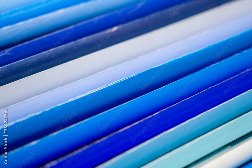 Plastic color swatches book. Sample colors catalogue for plastic ...