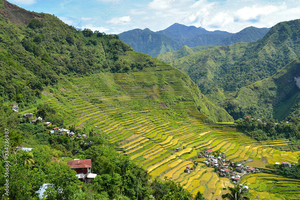 Rice terraces in Batad in Ifugao province, Luzon, world heritage Stock ...