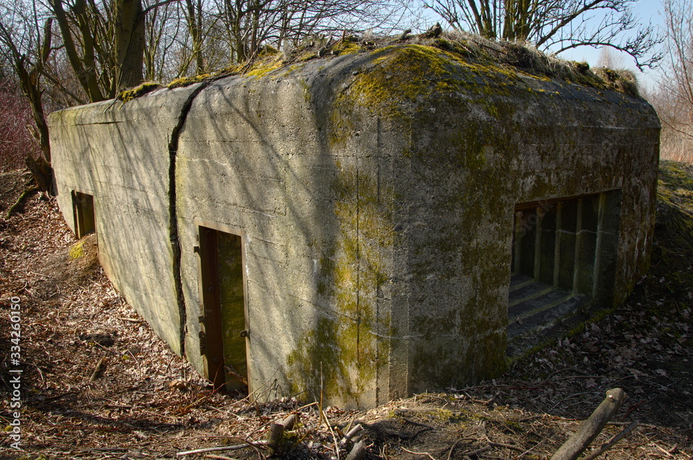 Chorzow Slask Polska. Bunkier wojenny z czasów II wojny światowej ...