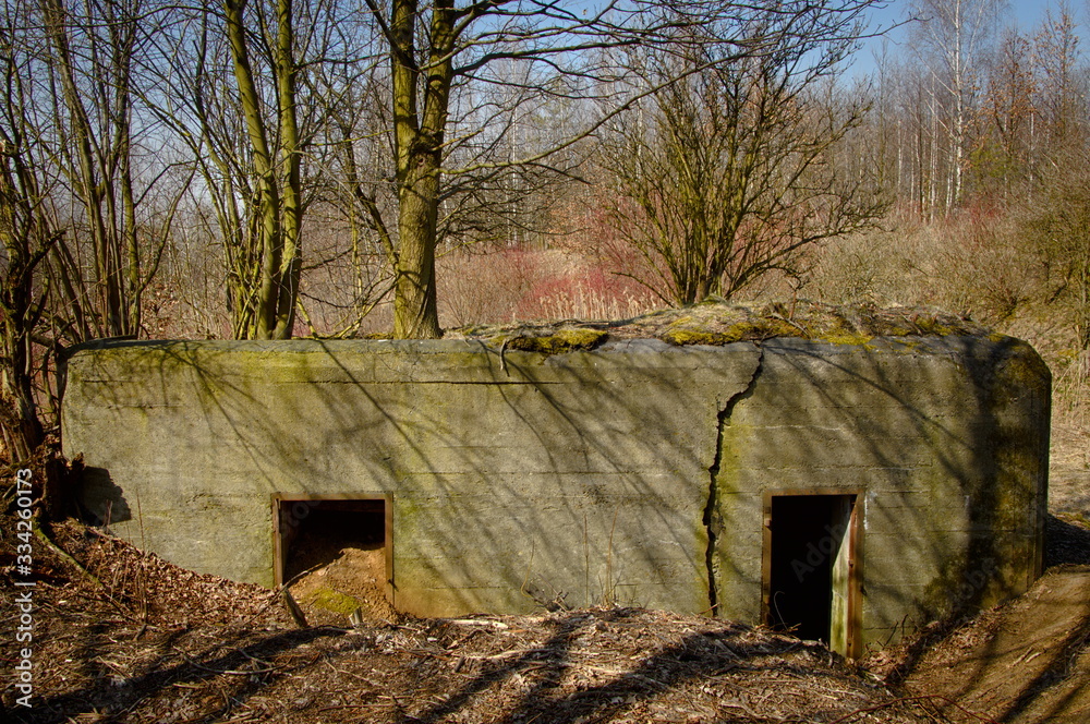 Chorzow Slask Polska. Bunkier wojenny z czasów II wojny światowej ...