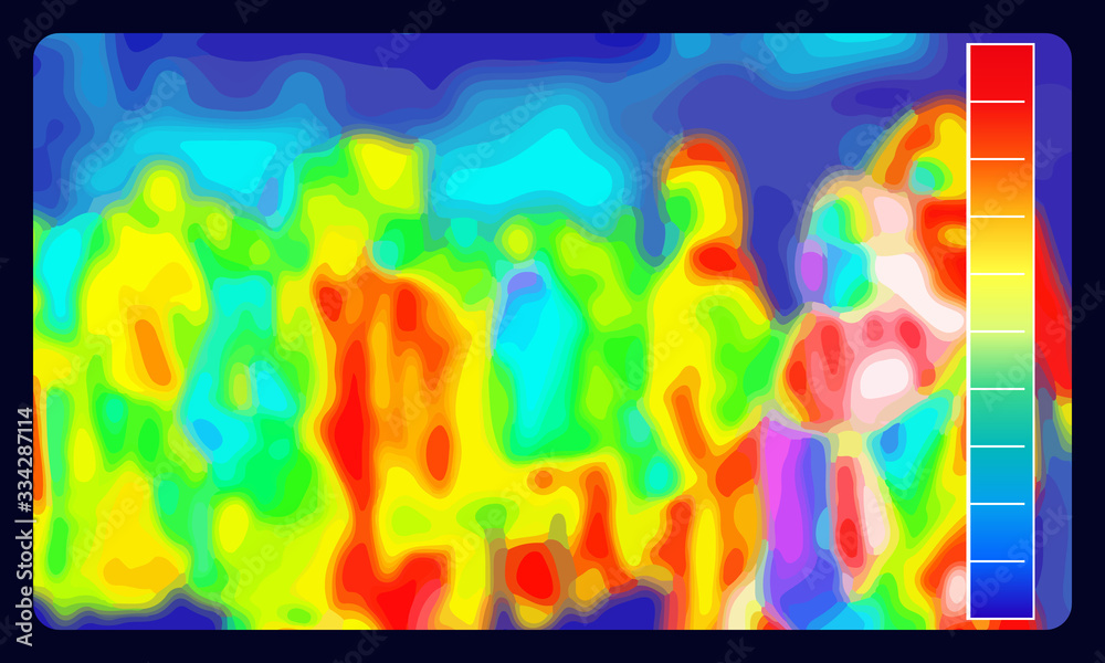 Vetor de Illustration vector graphic of thermal Image Scanning for ...